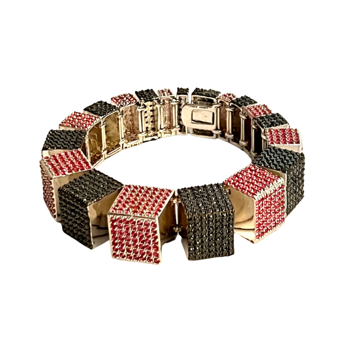 Pavé Graduated Cube Bracelet