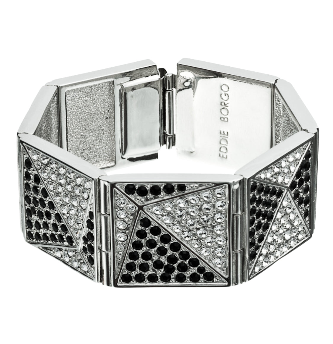 Pave Flat Pyramid Bracelet