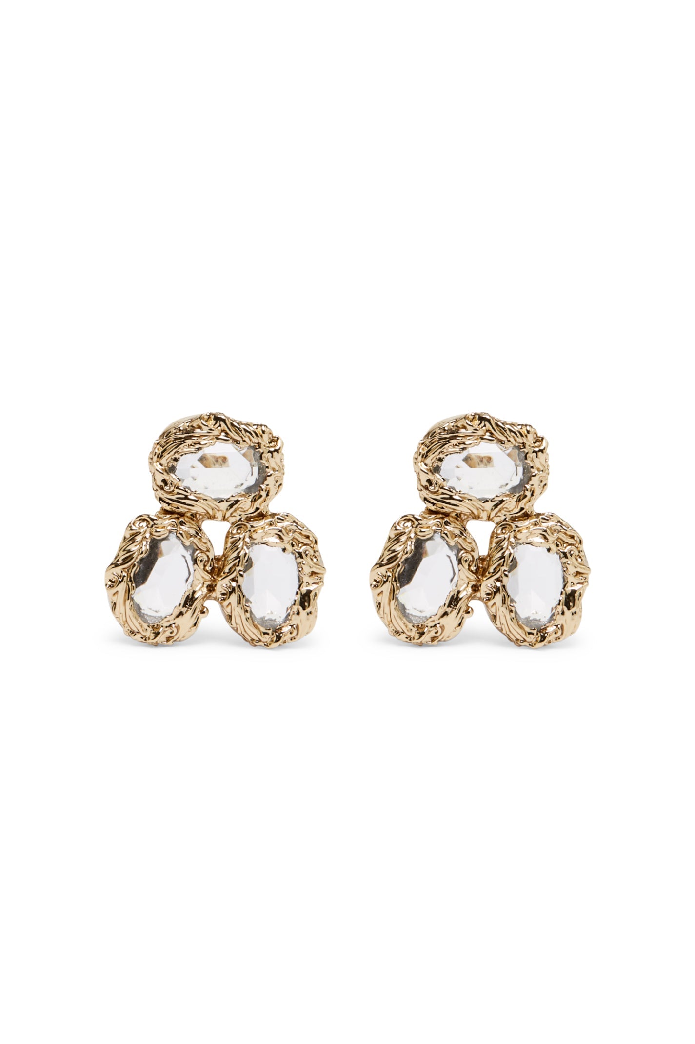 ITALIAN GEM CLUSTER EARRINGS - ICE