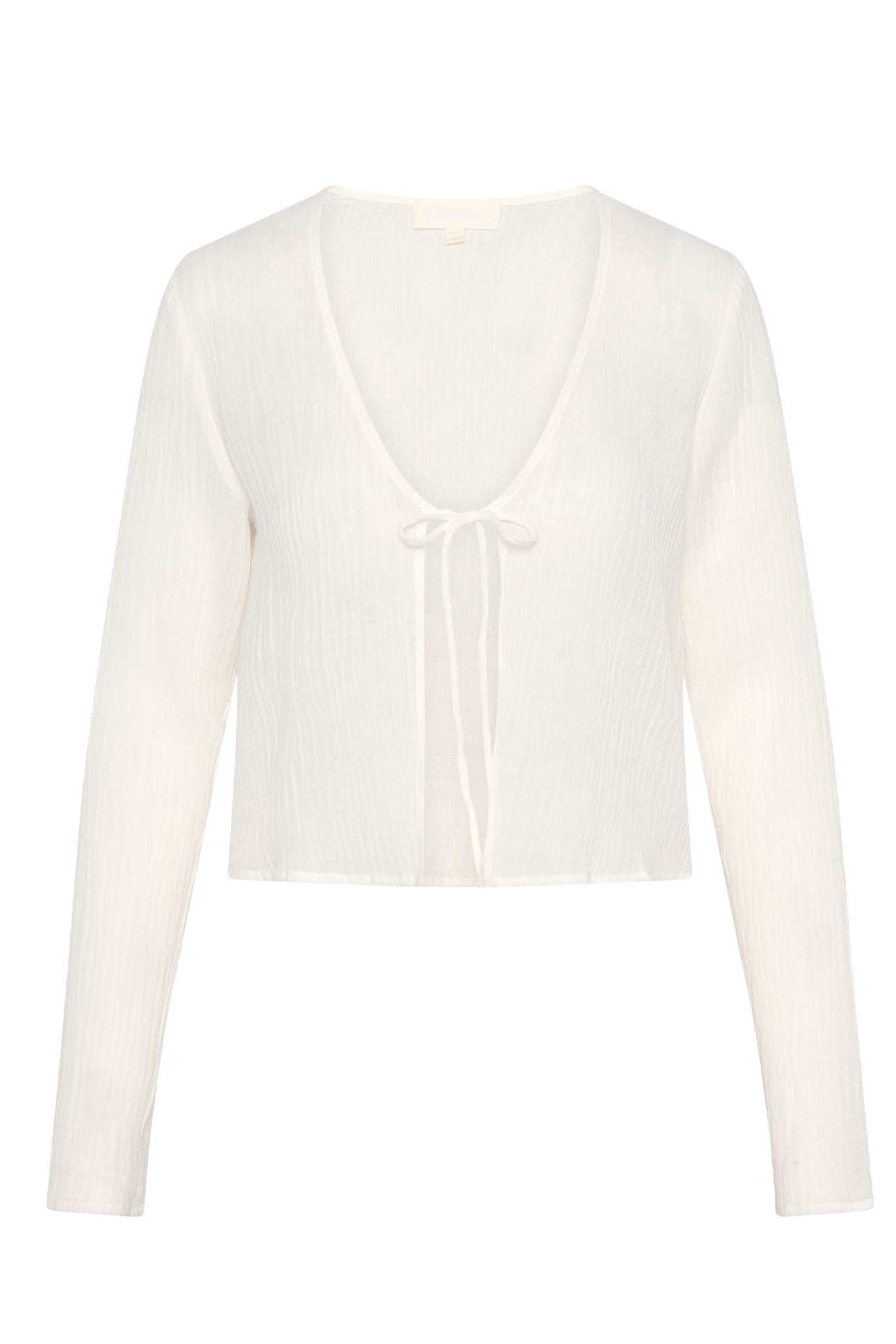 Santa Monica Top - Ivory Crinkle