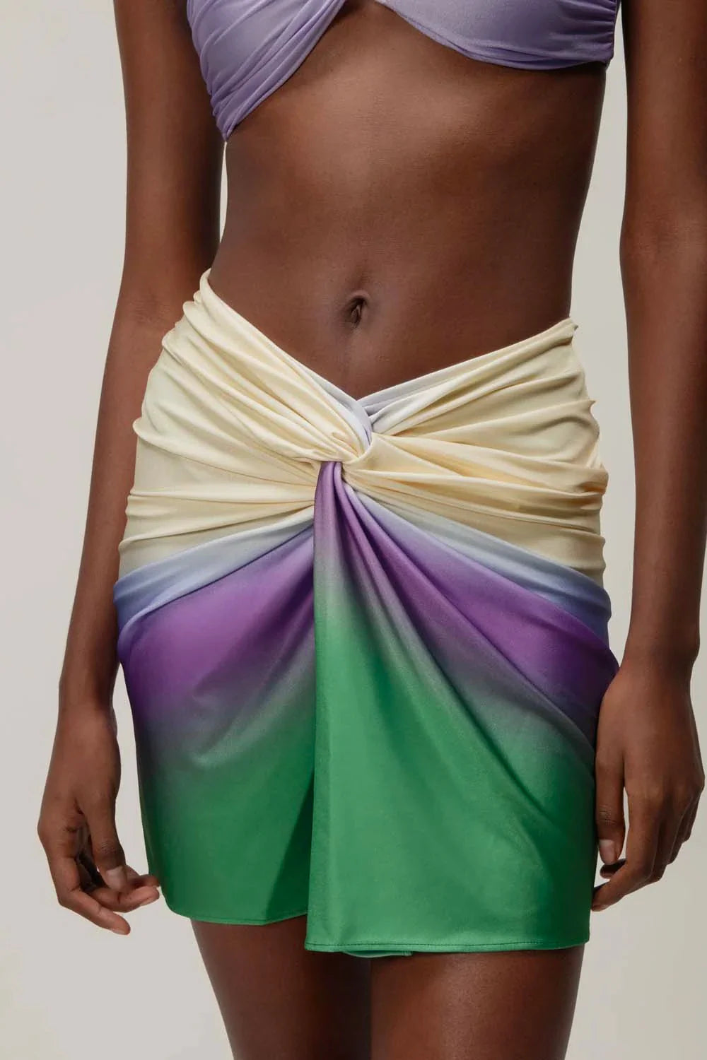 Maple Mini Pareo Multicolor in Lycra - Spring Summer 25