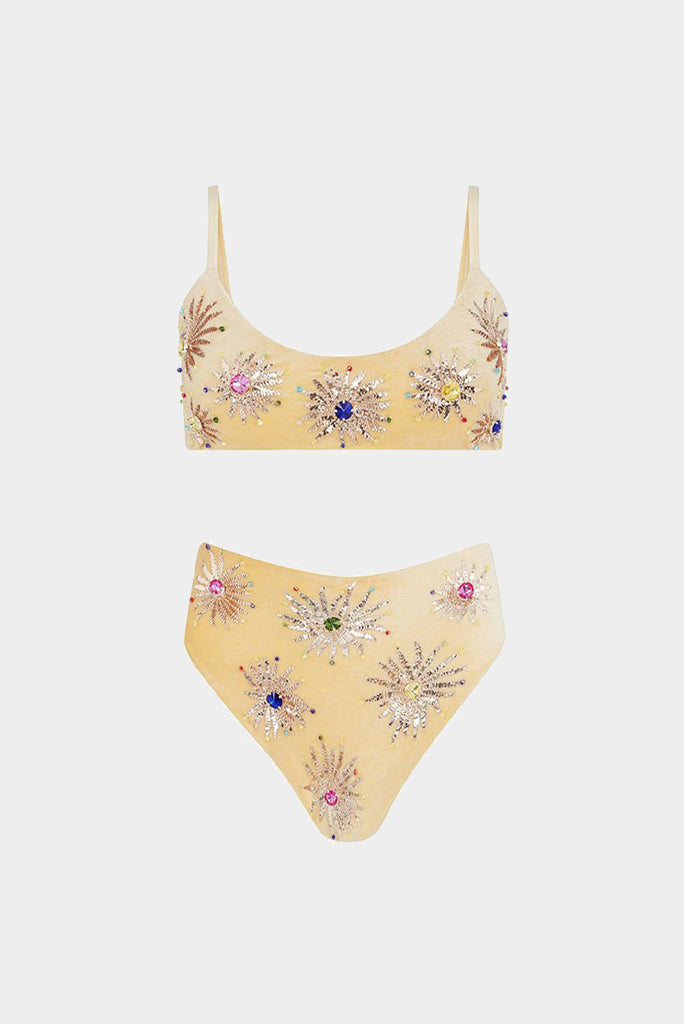 Callie Bikini Top (Yellow) | Oceanus
